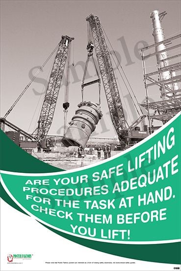 Cranes & Lifting Safety Posters